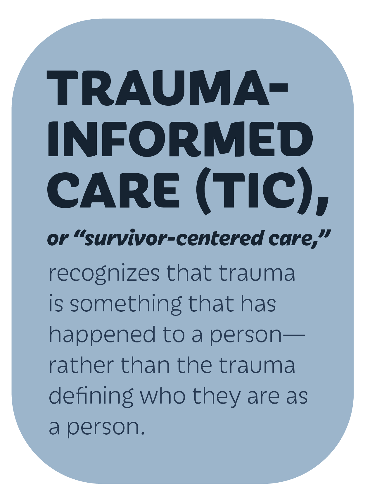 Why trauma-informed care is important for survivors of sexual trauma ...